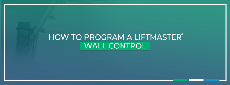 How to Program LiftMaster Wall Button | Banko Overhead Doors