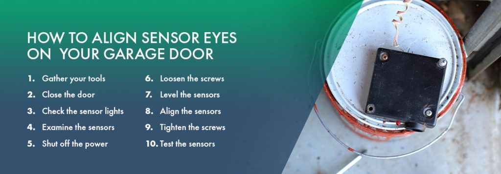 How to Align Garage Door Eye Sensors - Banko